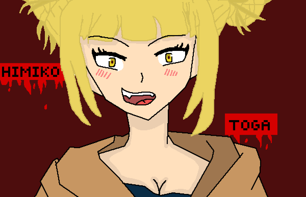 Editing Himiko Toga - Free online pixel art drawing tool - Pixilart