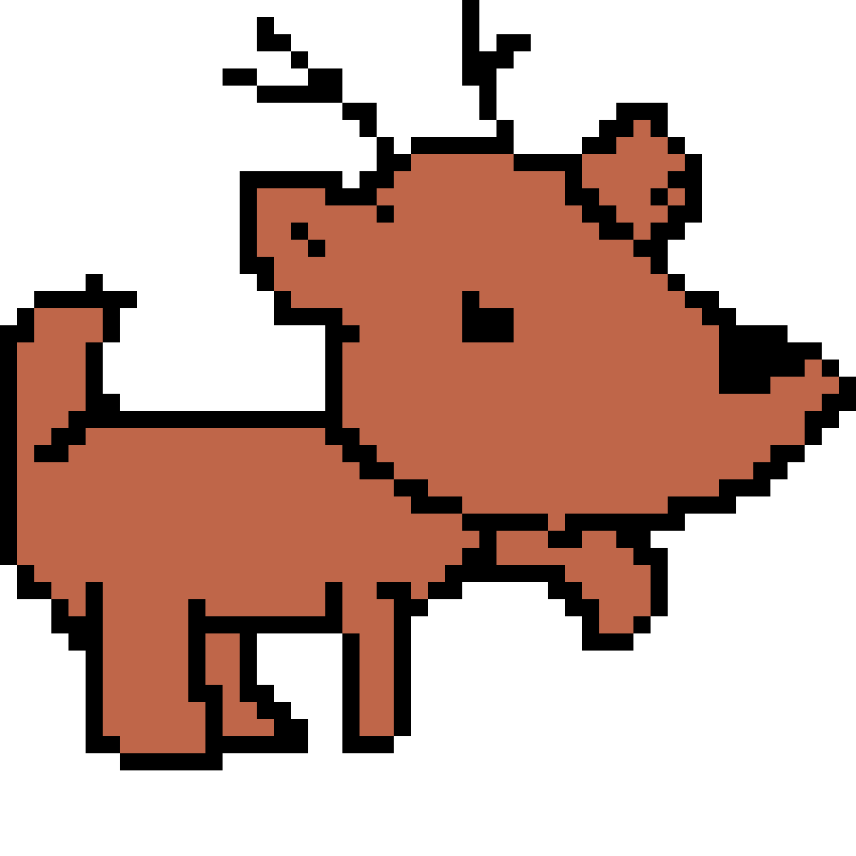 Pixilart - Reddie the Deer sprite by ExistenceIsFun