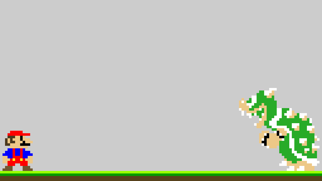 Pixilart - Super Mario Bros, Final Boss Battle by Christheepic252