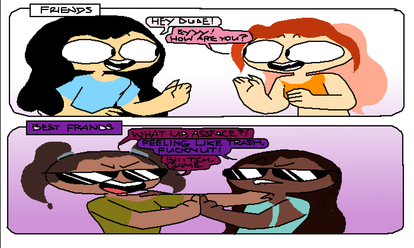 Editing me and my bff lol - Free online pixel art drawing tool - Pixilart