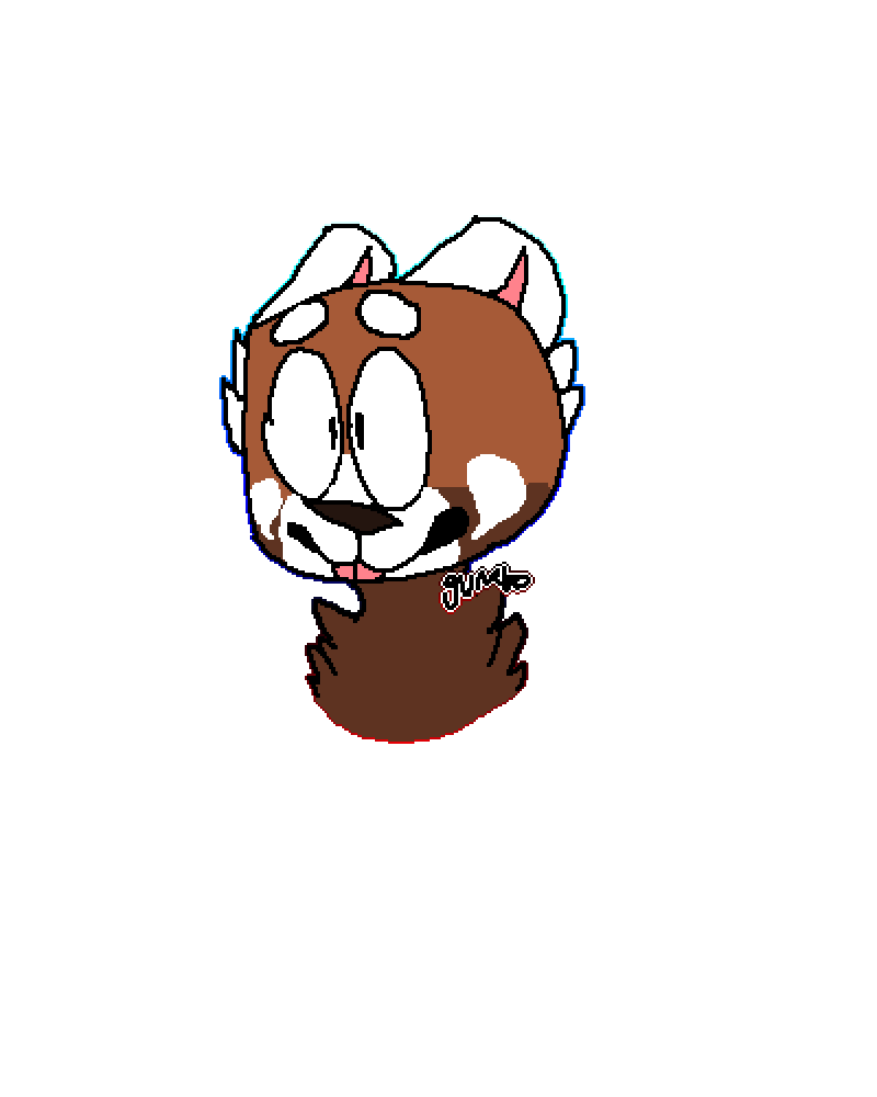 Pixilart - red panda doodle by oat-boy