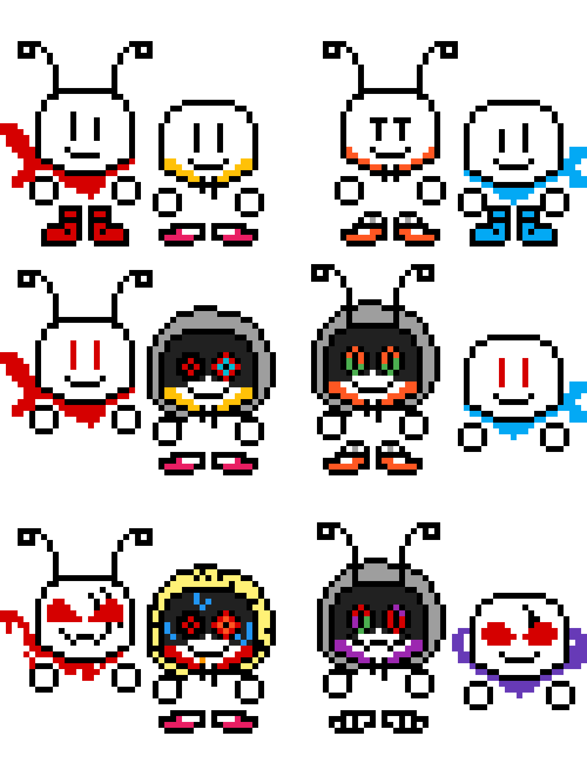 Editing Fleas AU Template - Free online pixel art drawing tool - Pixilart