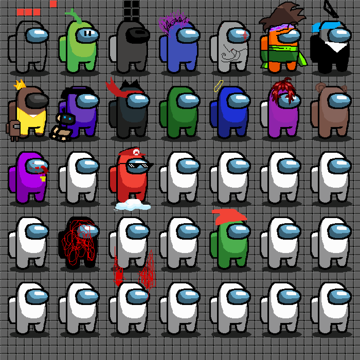 Pixilart - draw your among us by rabbid