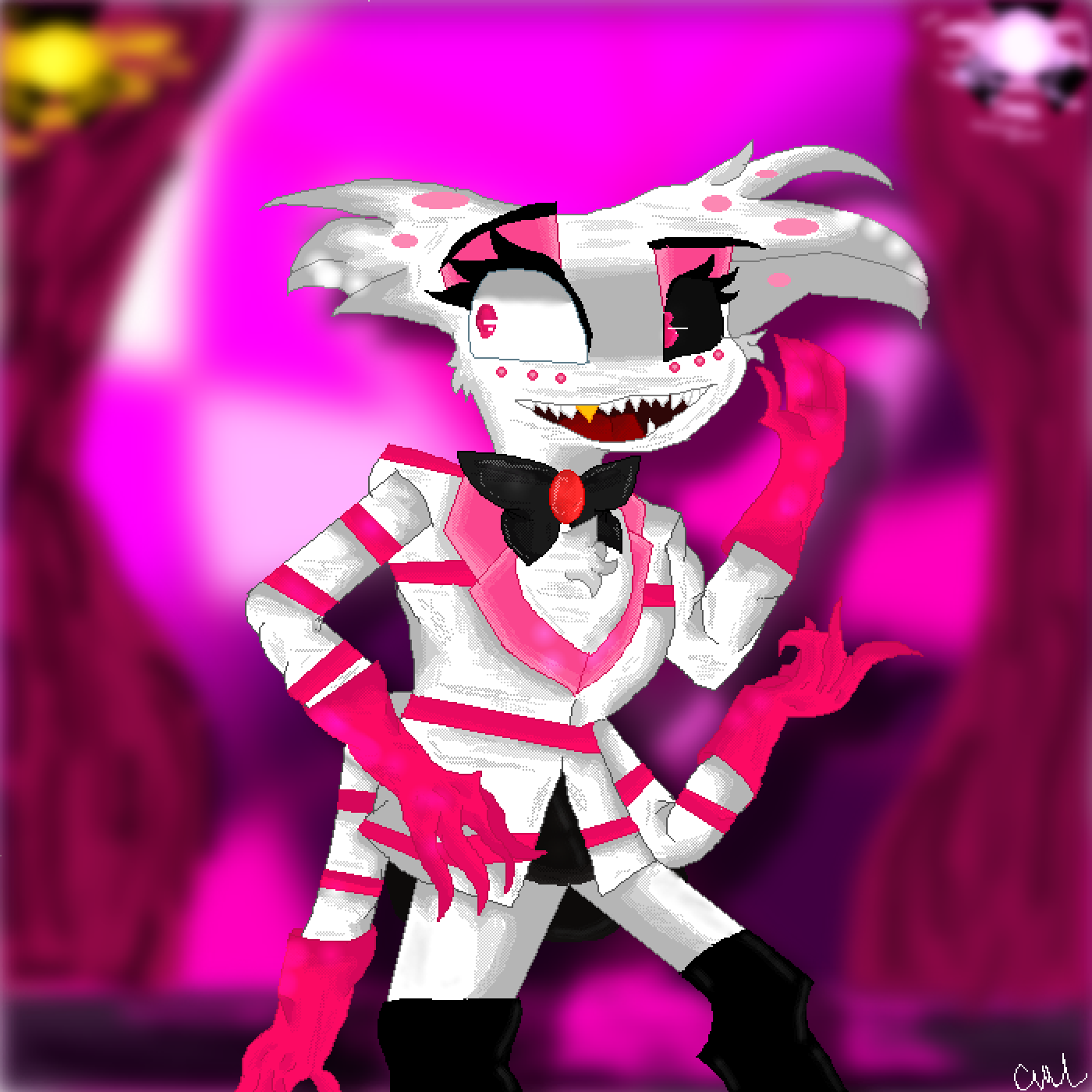 Pixilart - Angel Dust by Crystalwater1