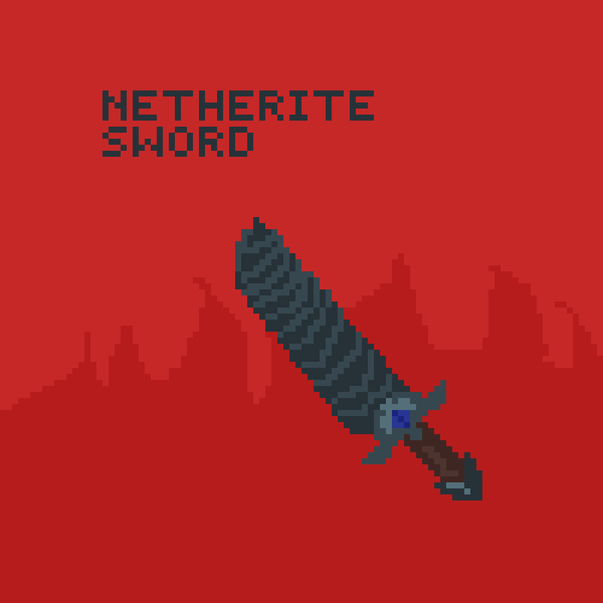 Editing Netherite Sword Desc - Free online pixel art drawing tool ...