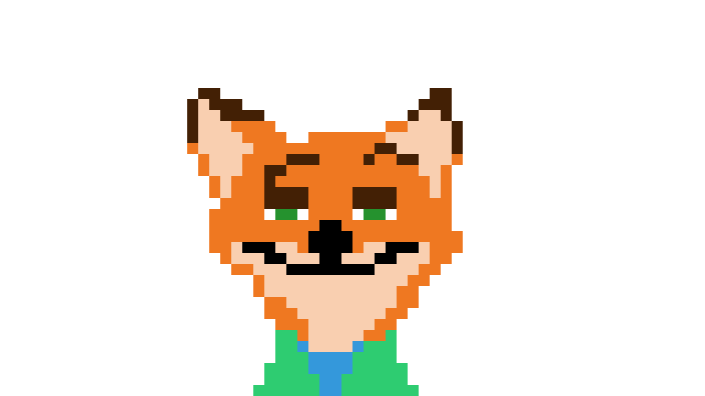 Editing nick wilde - Free online pixel art drawing tool - Pixilart