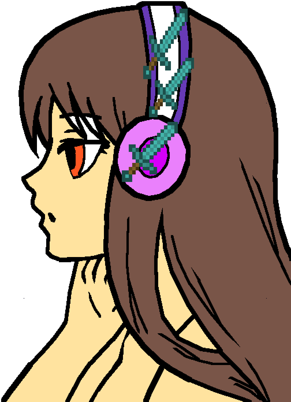 Editing aphmau fan art - Free online pixel art drawing tool - Pixilart