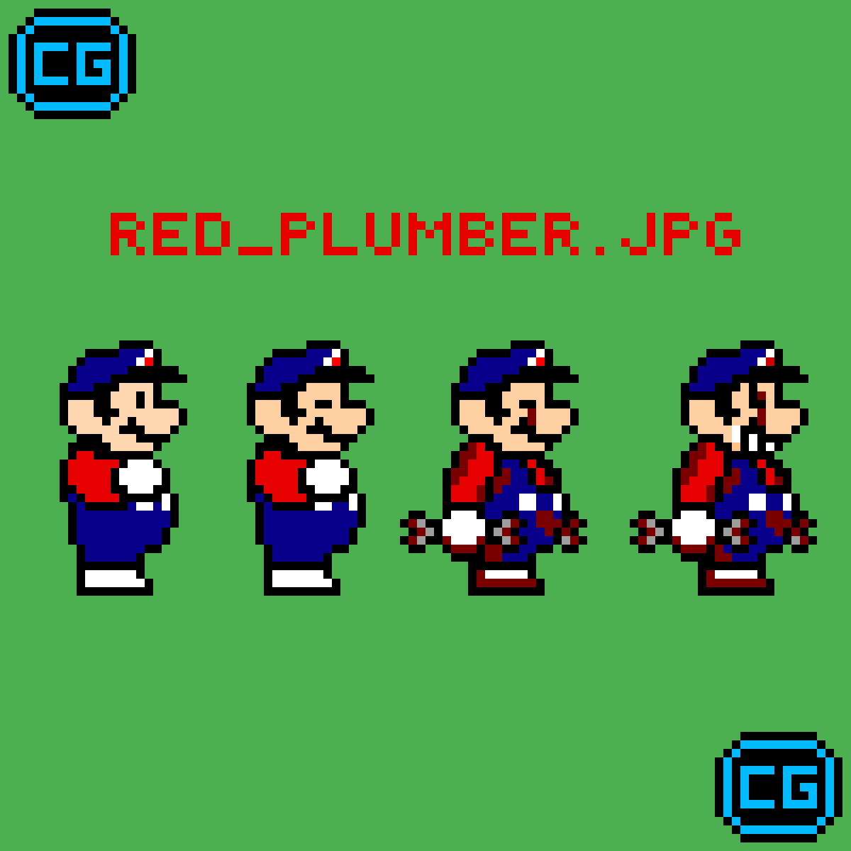 Pixilart - RED_PLUMBER.JPG by SpongeChris