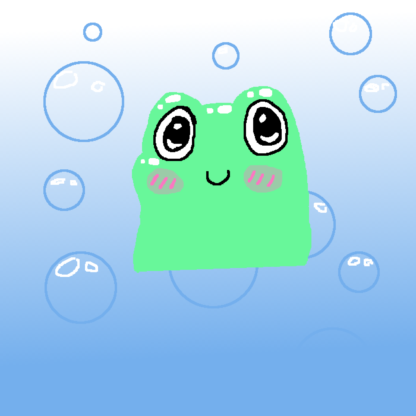 Pixilart - hehe frog blob by Beabea