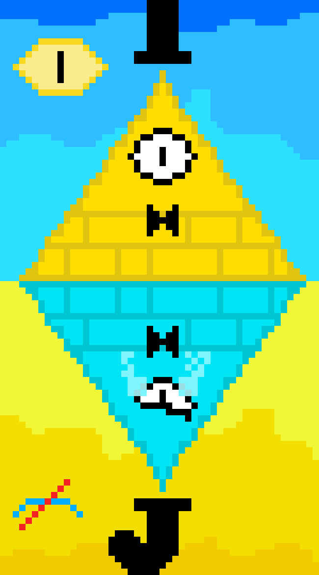 Pixilart - Will and Bill Cipher by DannyDraws