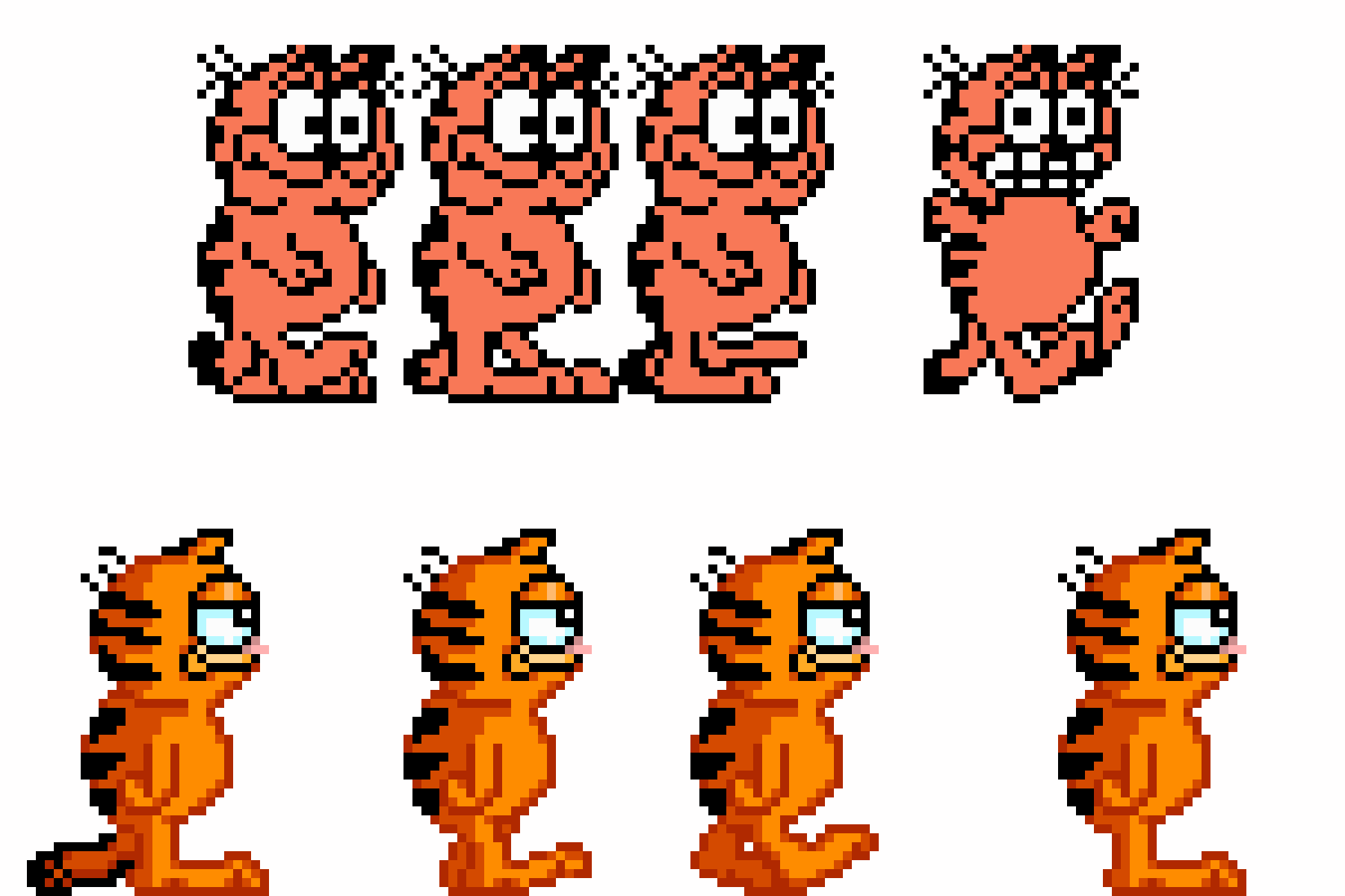 Pixilart - Garf walk WIP by The-Mario-Guy