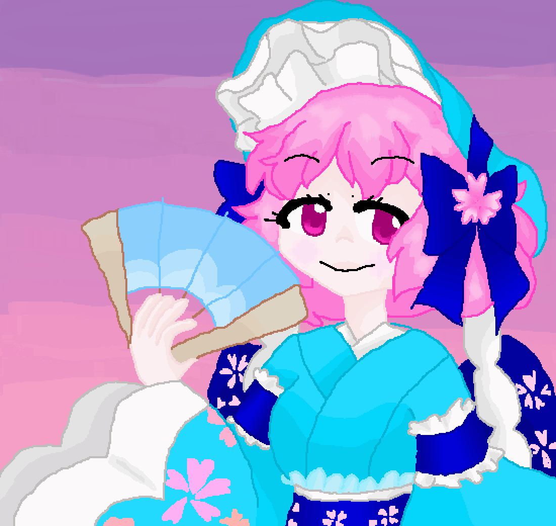 Pixilart - Yuyuko Saigyouji by integrityblue