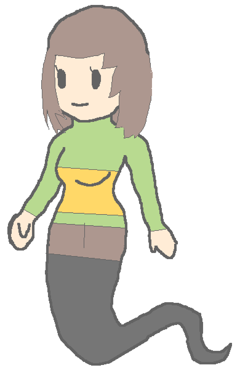 Pixilart - Chara when she was a ghost by ashfrumpallet