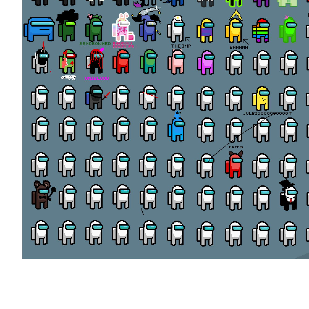 Editing Among us - Free online pixel art drawing tool - Pixilart