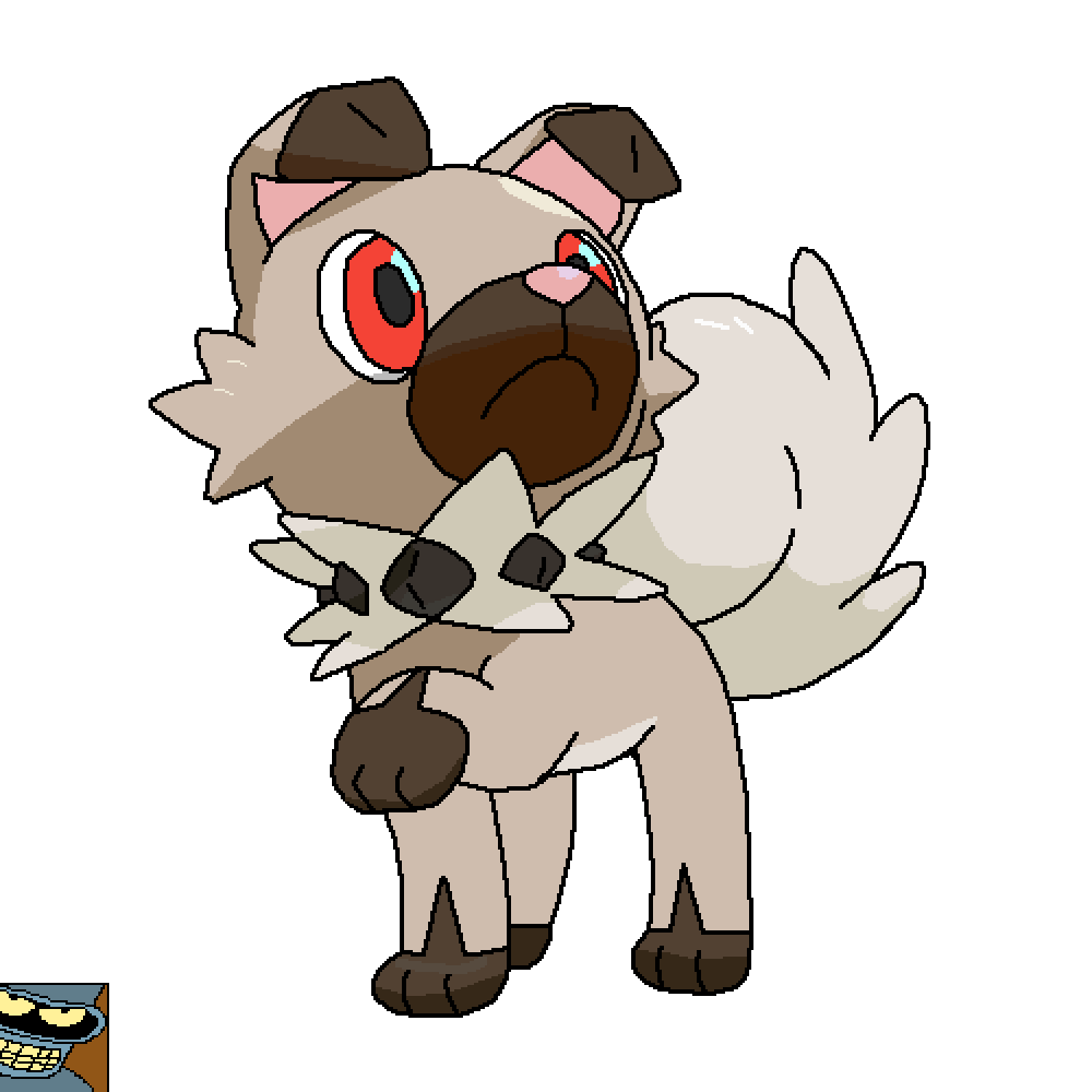 Pixilart - Evil RockRuff by DESTROYER1ANIME