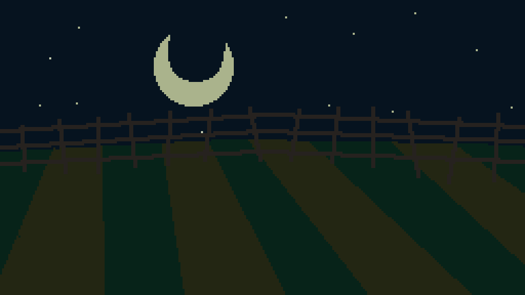Pixilart - Farm Field at Night by SacoraJohnson