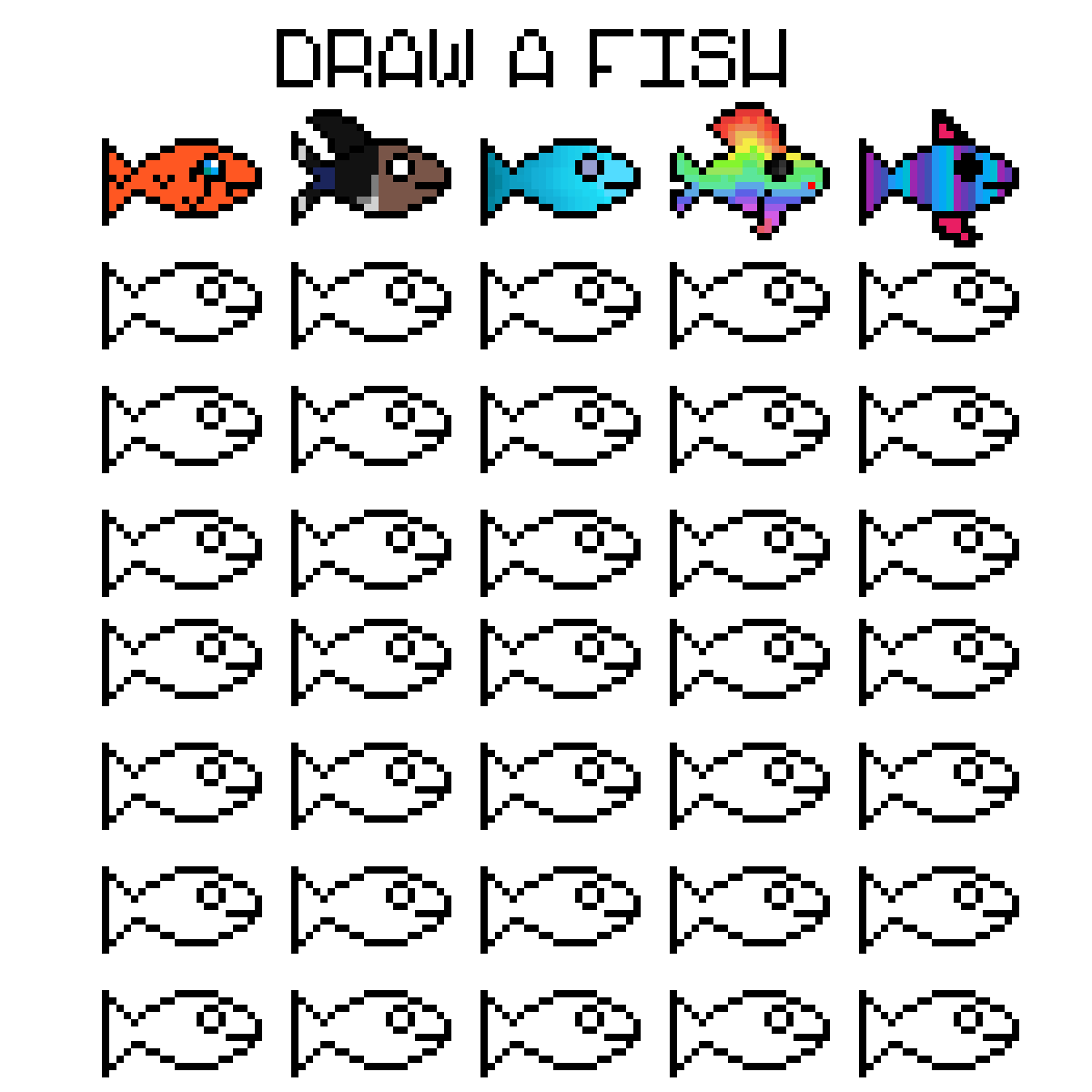Editing FISH! - Free online pixel art drawing tool - Pixilart