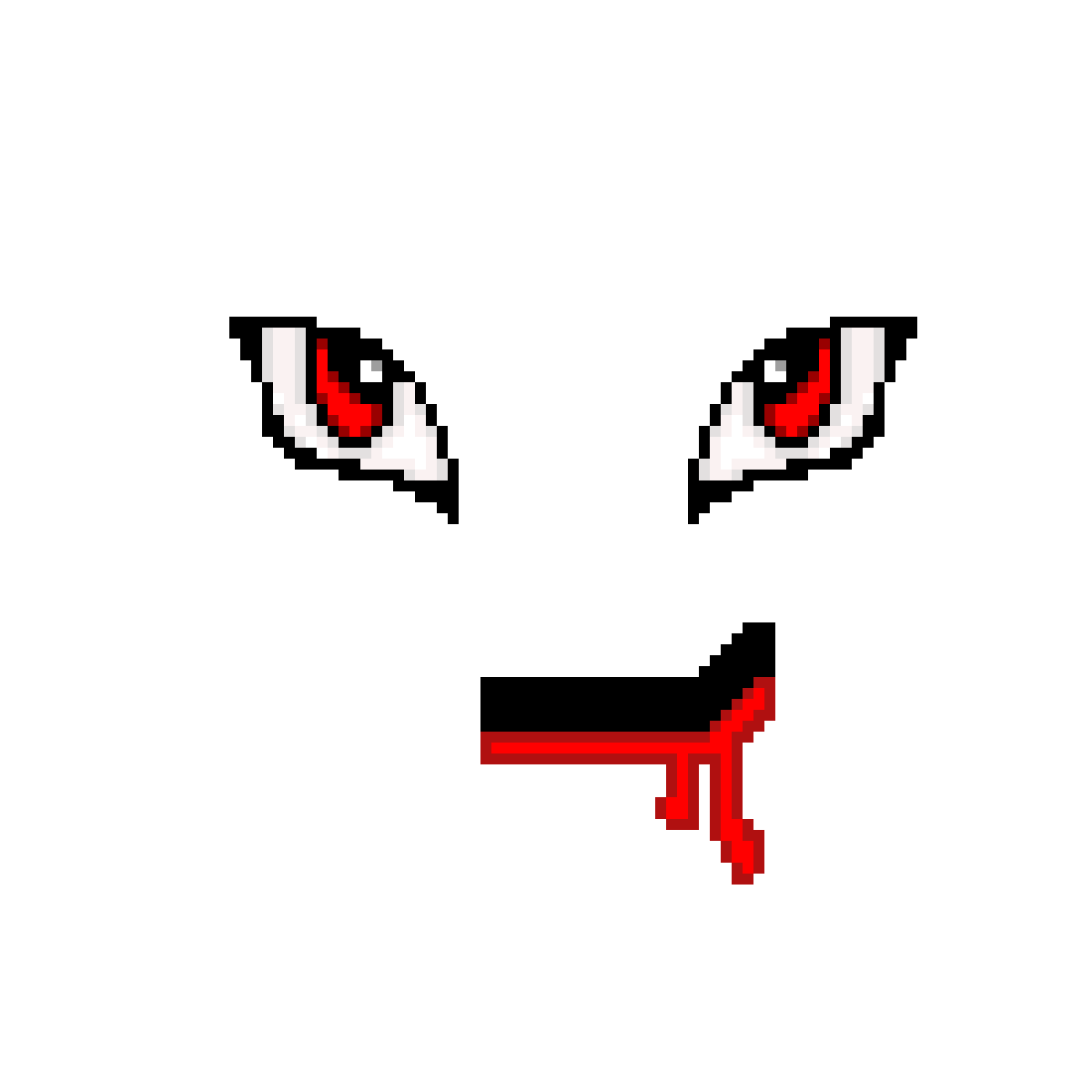 Pixilart - red eyes by Anonymous