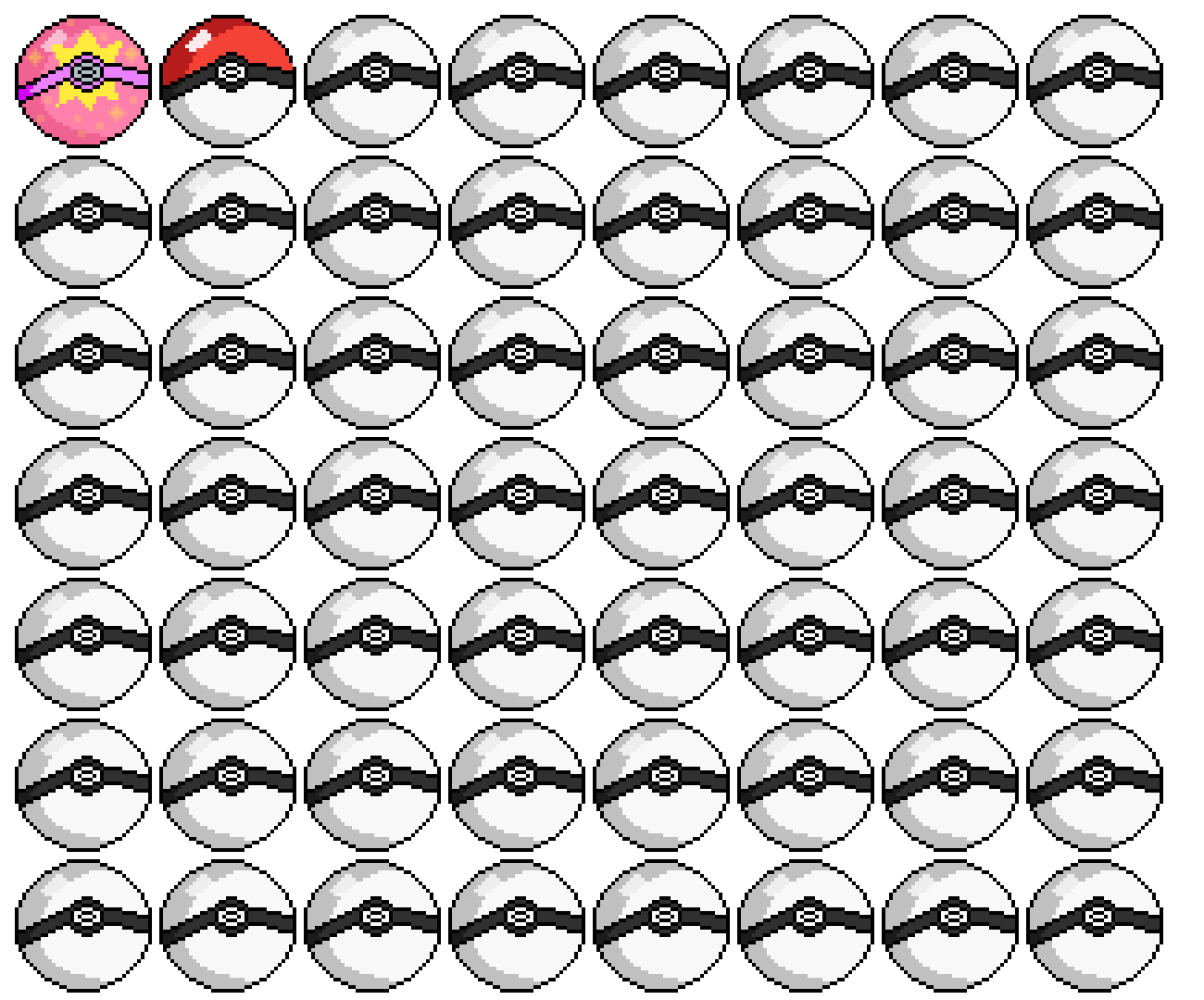 Pixilart - Regular Pokeball by Tristan777