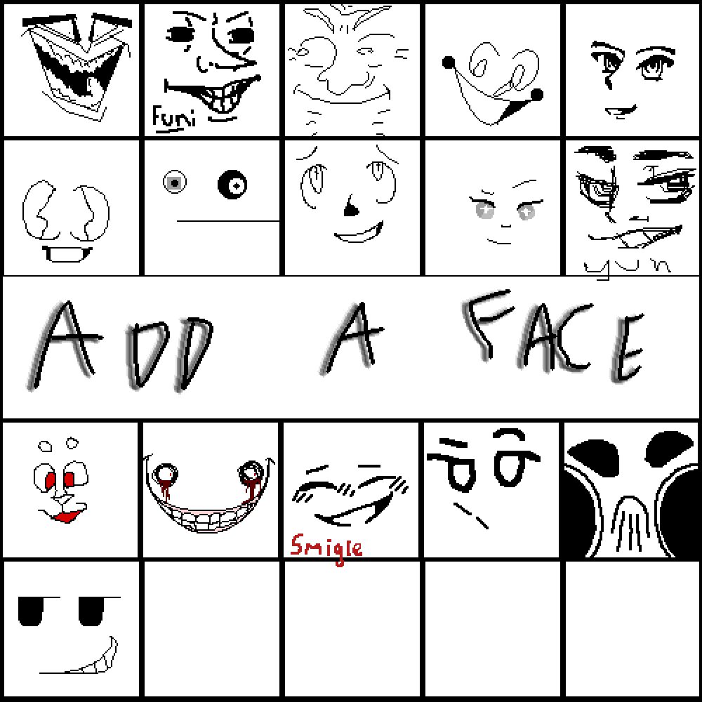 Pixilart - add a face by astupidbean