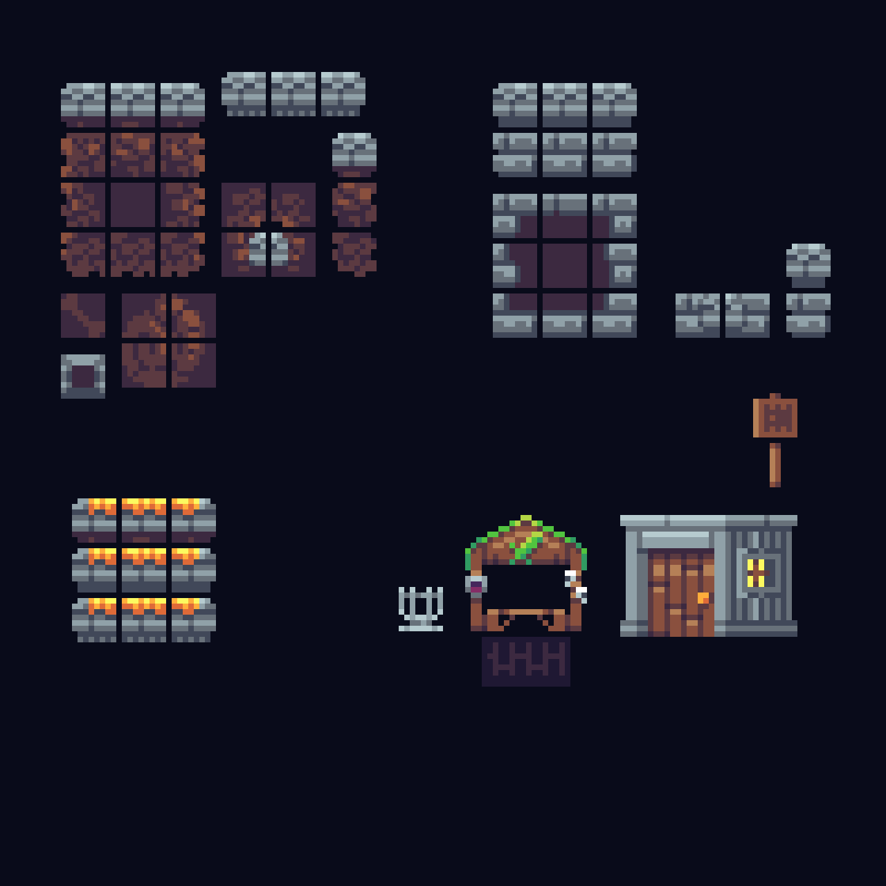 Pixilart - town tileset by Mememellow