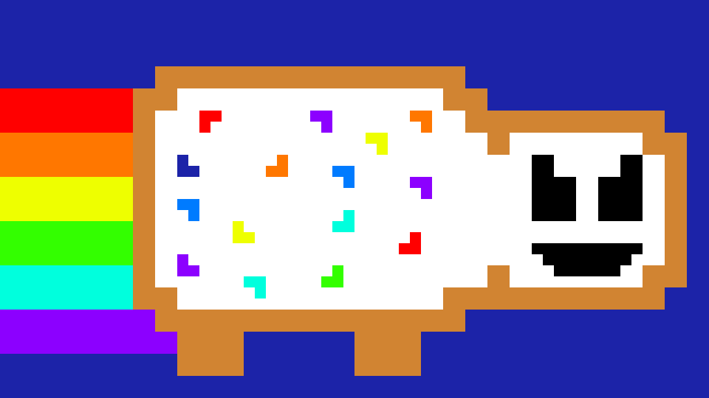 Pixilart - Evil Nyan Cat by nestingchipmunk