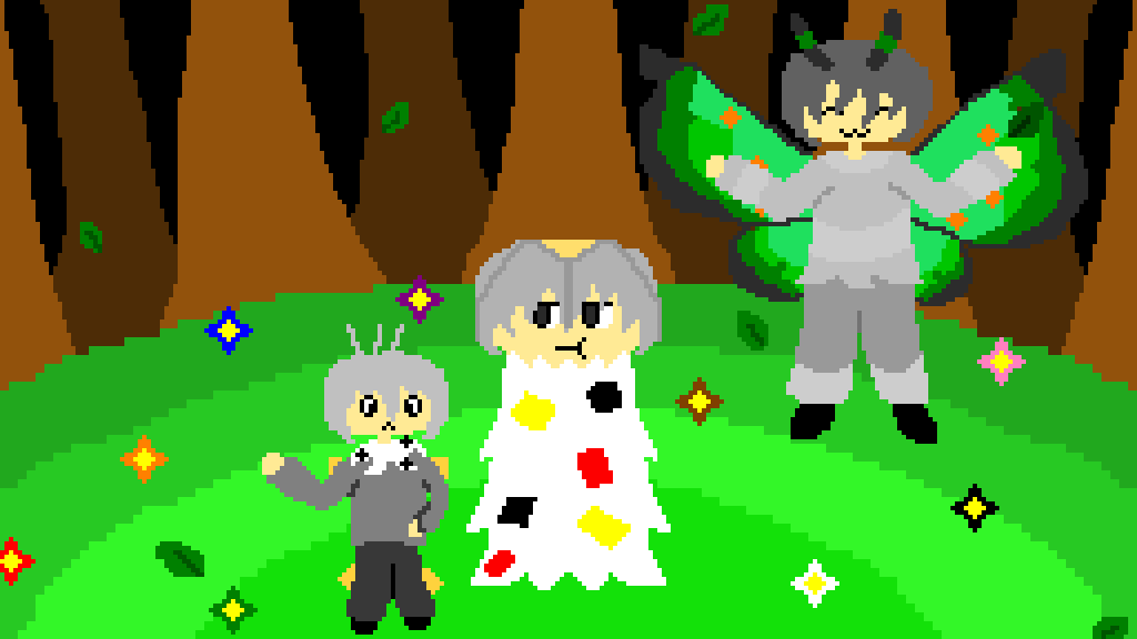 Pixilart - Scatterbug , Spewpa , and Vivillon - Pokemon by Pun-nySorcerer