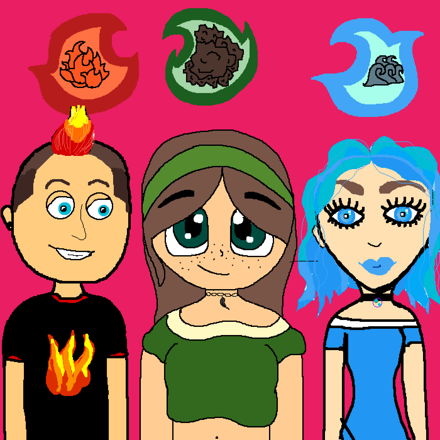 Editing create your own elemental character - Free online pixel art ...