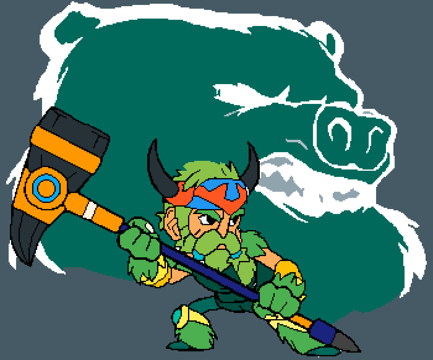 Editing Brawlhalla B dvar - Free online pixel art drawing tool - Pixilart