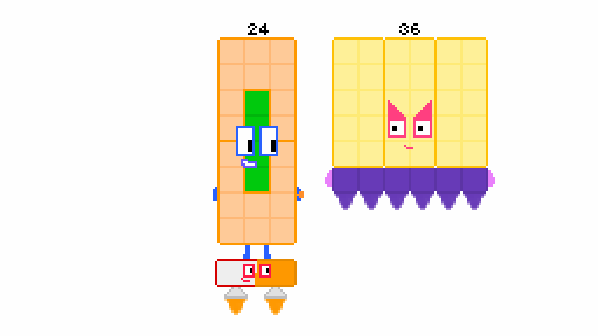 Pixilart - Numberblocks with the 12T by BrobieDrawings