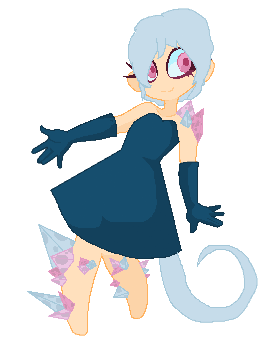 Pixilart - crystal girl by Amiconk24