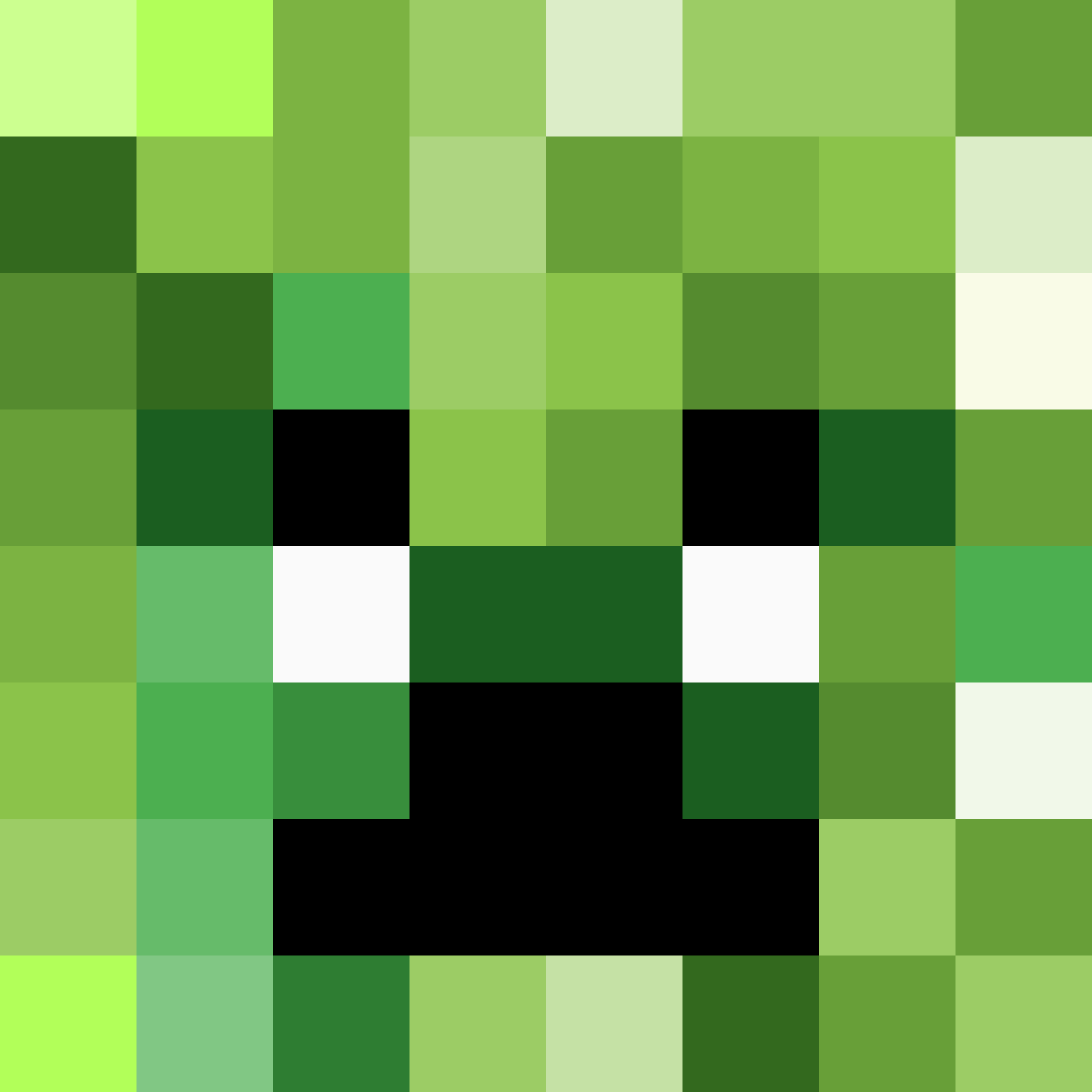 Pixilart - Creeper face by Anonymous