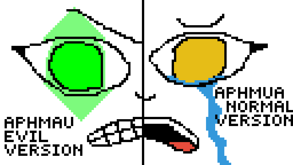 Pixilart - Aphmau Evil/ Aphmua stuck in evil but normal by KittenLover