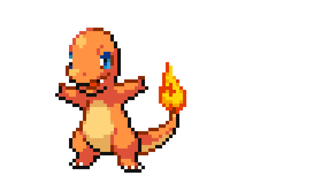 Editing 4. Charmander - Free online pixel art drawing tool - Pixilart