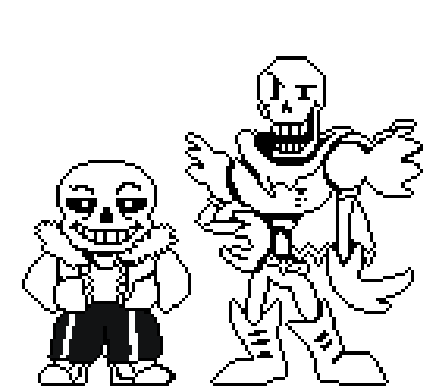 Pixilart - DUS Undertale Bros by SorrowsDawn
