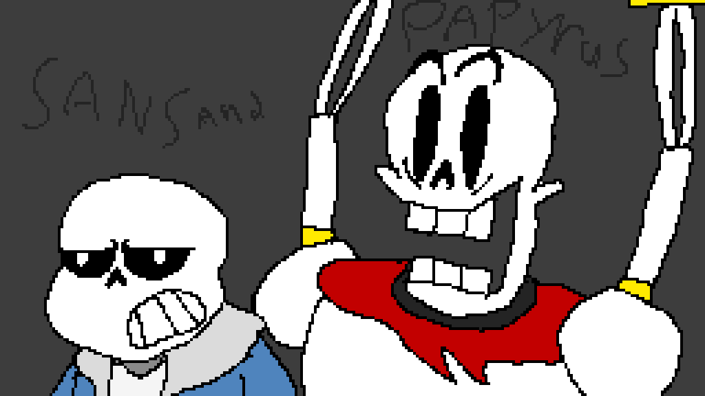Pixilart - piemations sans and papyrus by EdgyTeenager