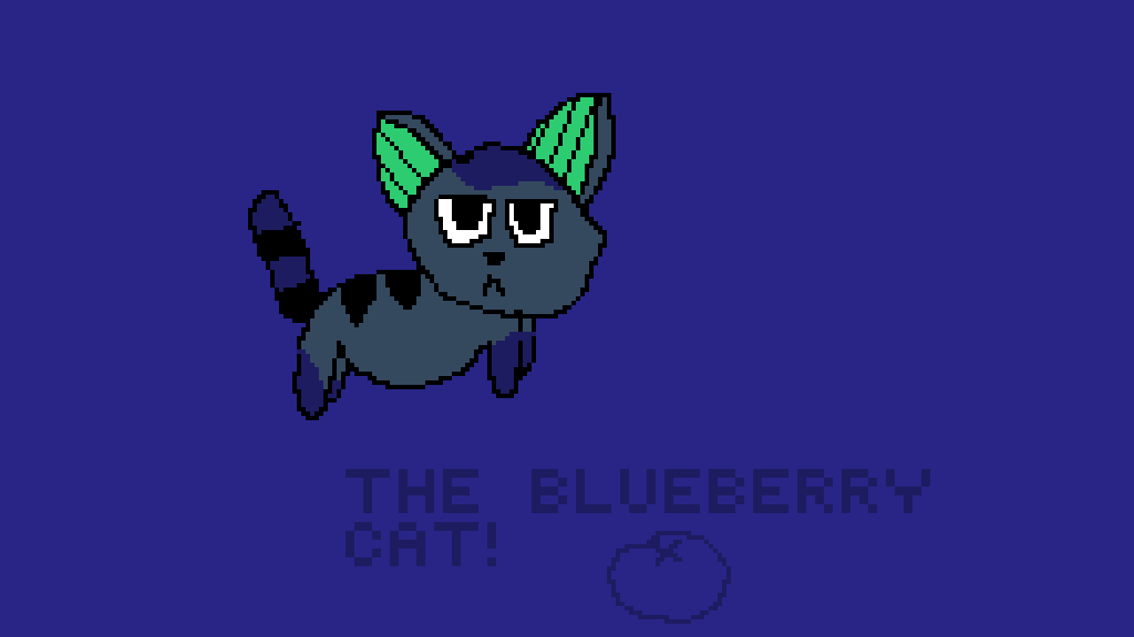 Pixilart - blueberry cat by Snorkles