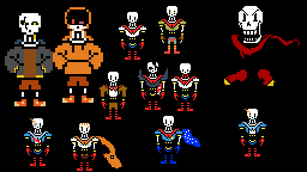 Pixilart - Papyrus sprite by rarsans