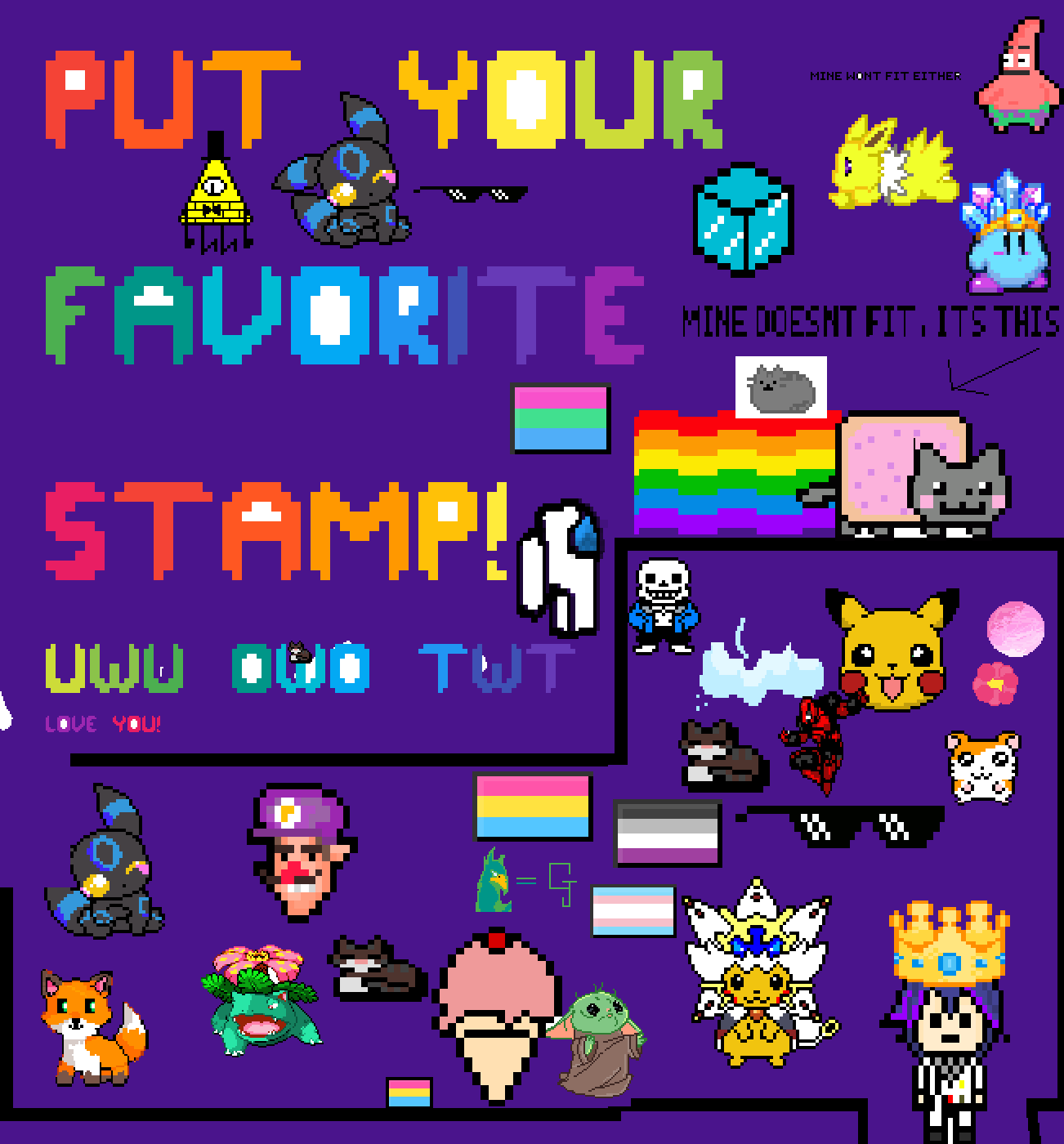 Editing mlg glasses are my favort - Free online pixel art drawing tool ...