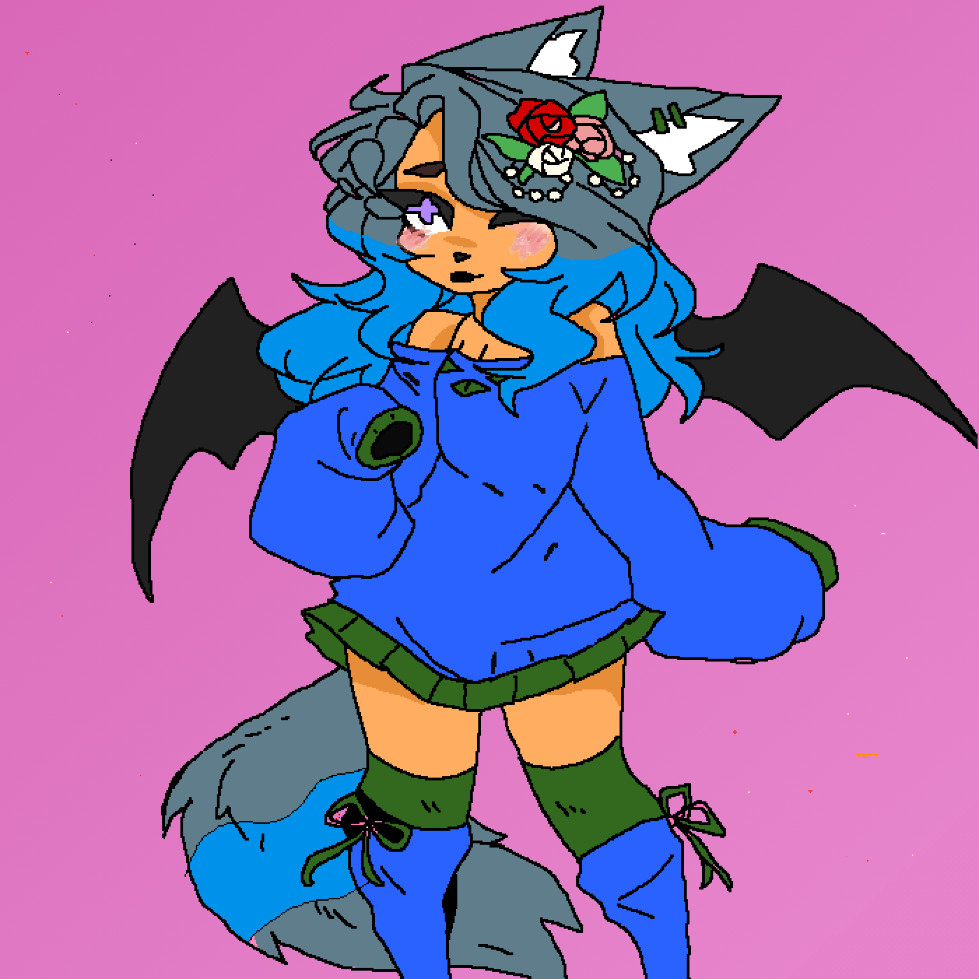 Editing wolf bat - Free online pixel art drawing tool - Pixilart