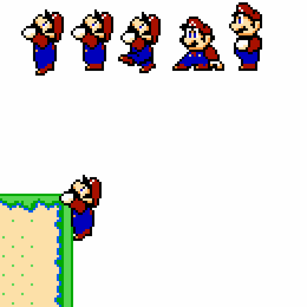 Pixilart - Ledge Grab by The-Mario-Guy