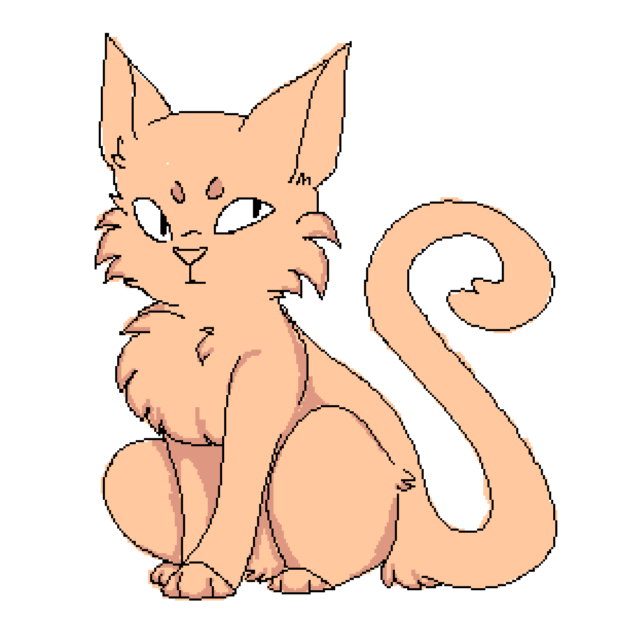 Editing Simple cat draw - Free online pixel art drawing tool - Pixilart