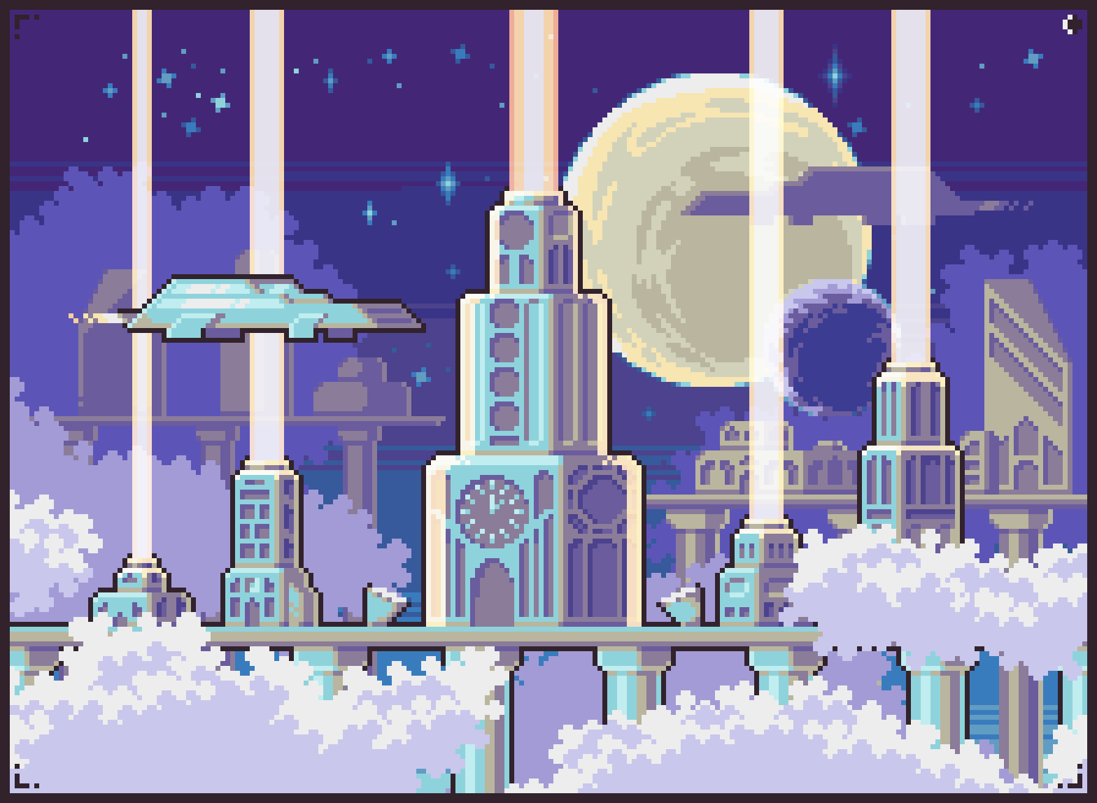 Pixilart - Sky high city by Eclipse89