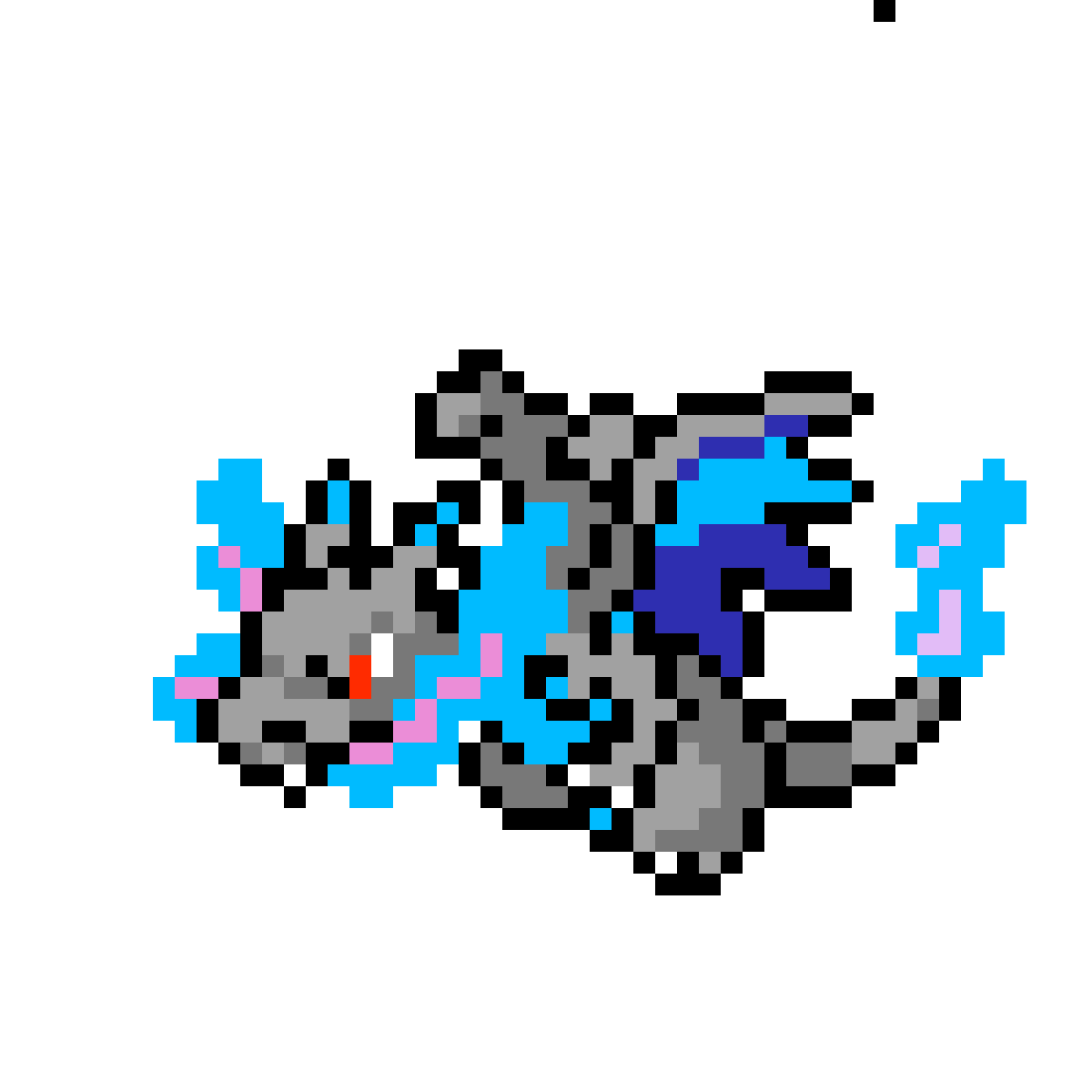 Pixilart - mega Charizard x by darksoulst