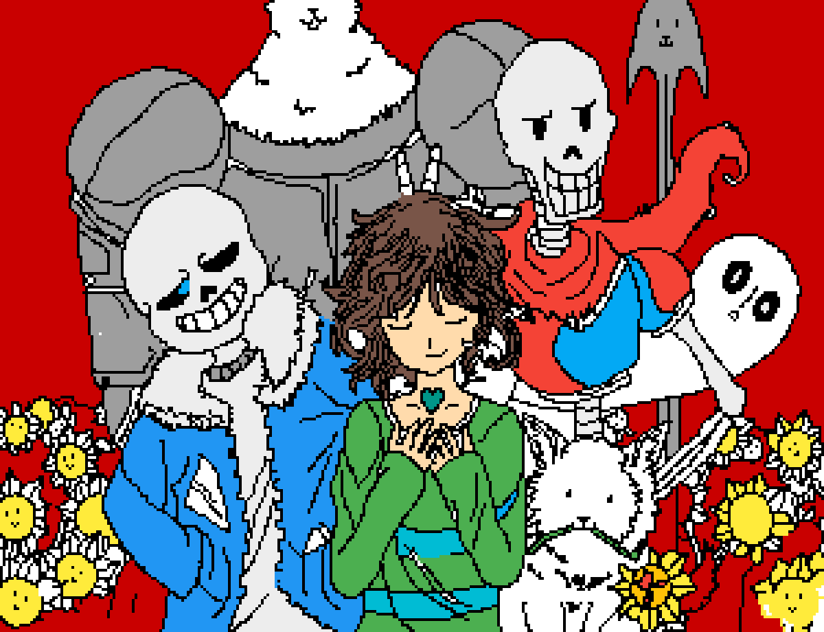 Editing undertale - Free online pixel art drawing tool - Pixilart