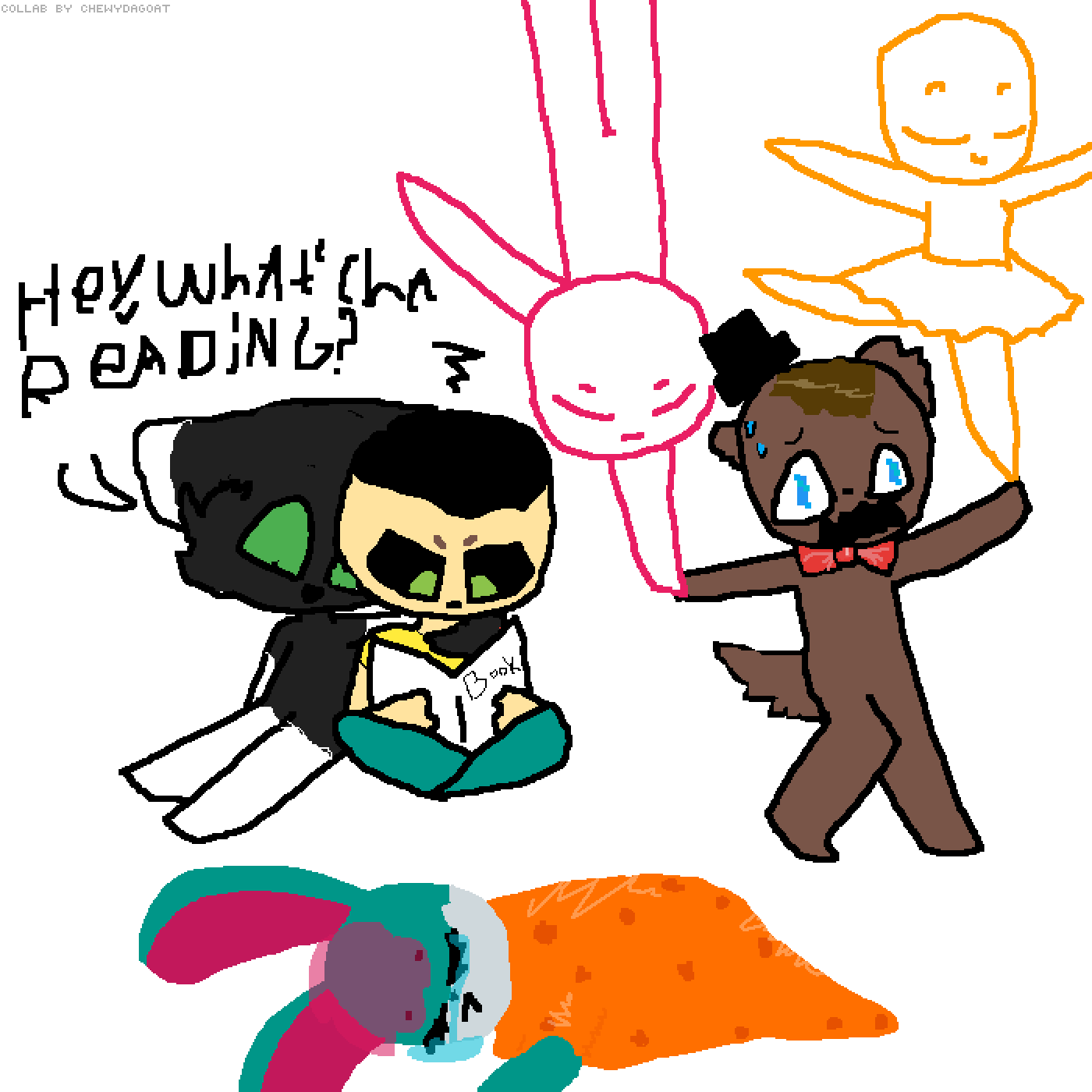 Pixilart - Hey, what'cha reading? by Liberty