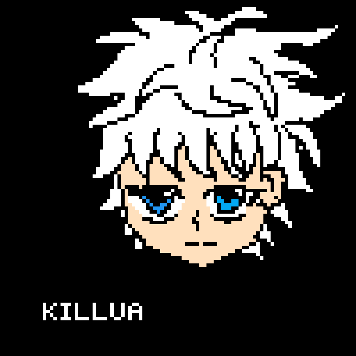 Pixilart - Killua Zoldyck by Bakugou2