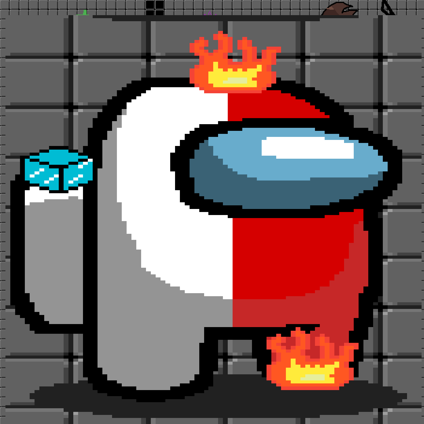 Editing Todoroki Among Us - Free online pixel art drawing tool - Pixilart