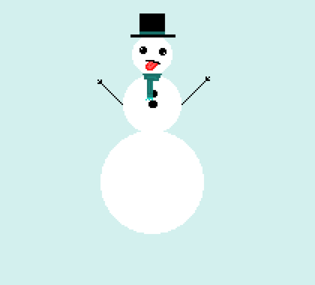 Pixilart - Daniel the Derpy snowman by wannablism