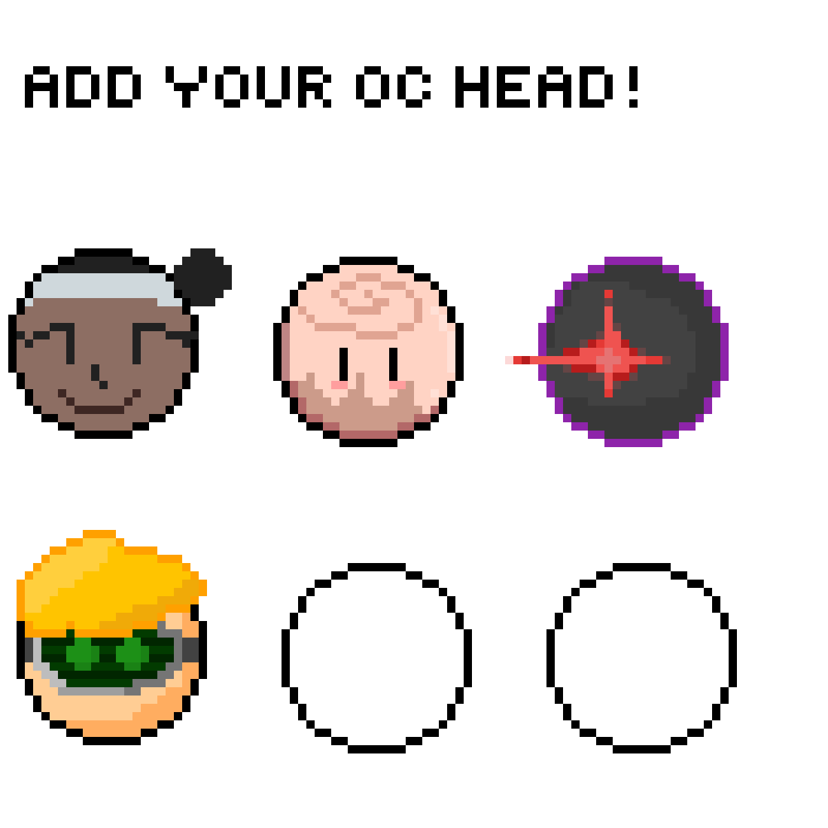 Pixilart - Draw your oc head by Bello666